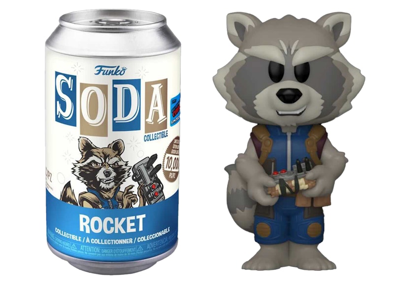 Funko Soda Marvel Rocket 2021 NYCC Exclusive Open Can Figure - FW21 - KR