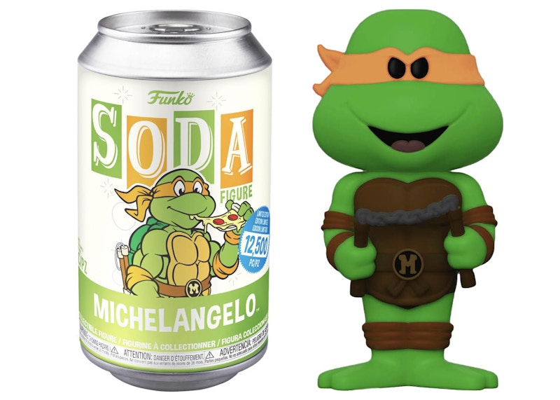 Funko Soda TMNT Michaelangelo Opened Can Chase Figure - GB
