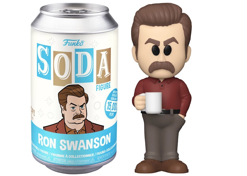 Funko Soda Parks and Recreation Ron Swanson Open Can Common Figure - US