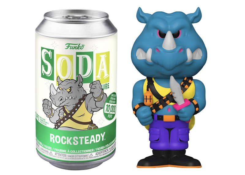 Funko Soda TMNT Rocksteady Opened Can Chase Figure