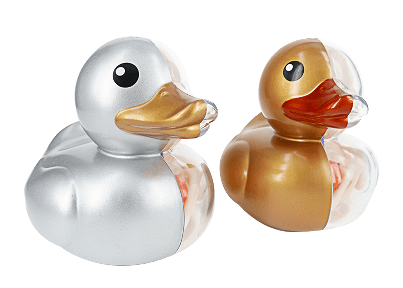 Funny Anatomy Mighty Jaxx Bathing Ducky Gold and Silver Figure - US