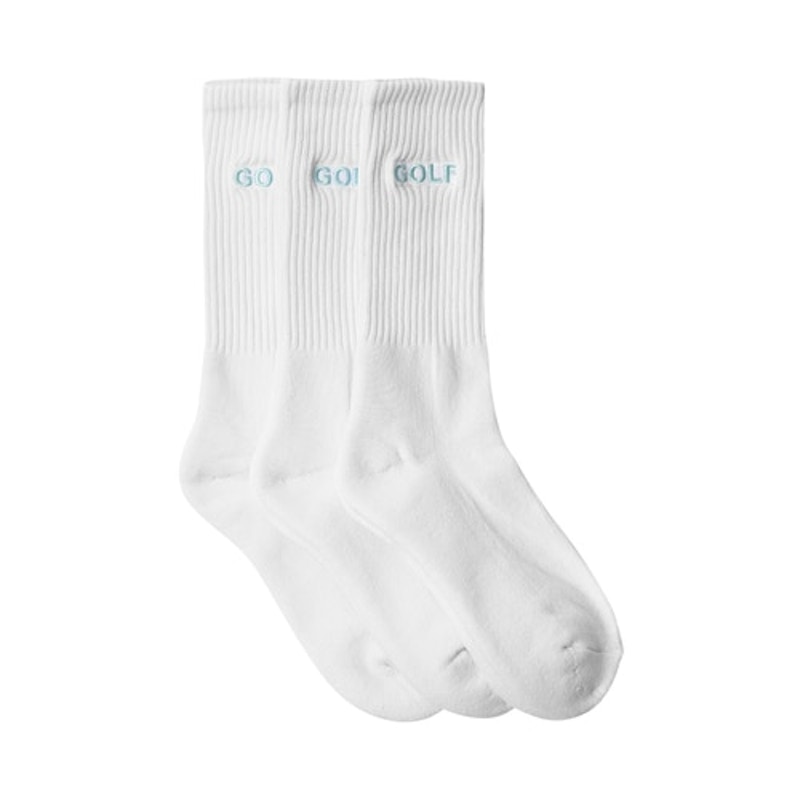 GOLF Logo Socks (3pk) White Men's - SS19 - US