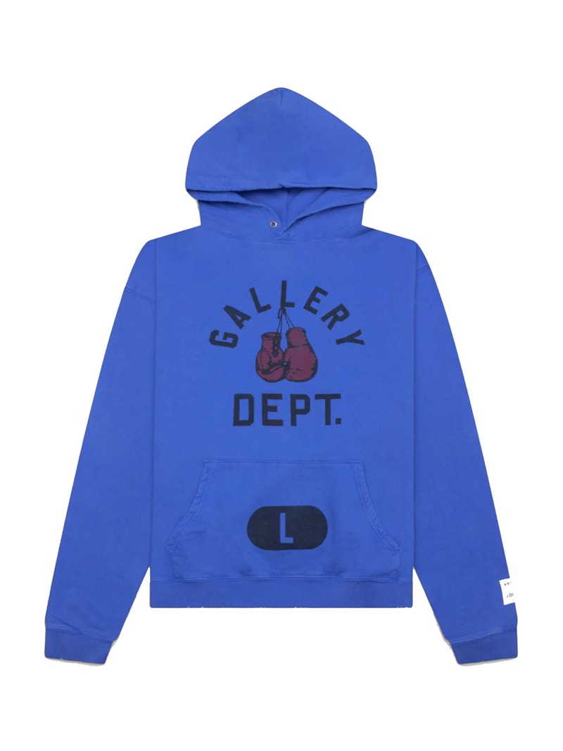 Gallery Dept. Boxing Merch Hoodie Royal Blue Men's - US