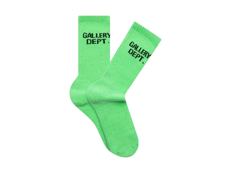 Gallery Dept. Clean Socks Fluorescent Green - SS25 - US