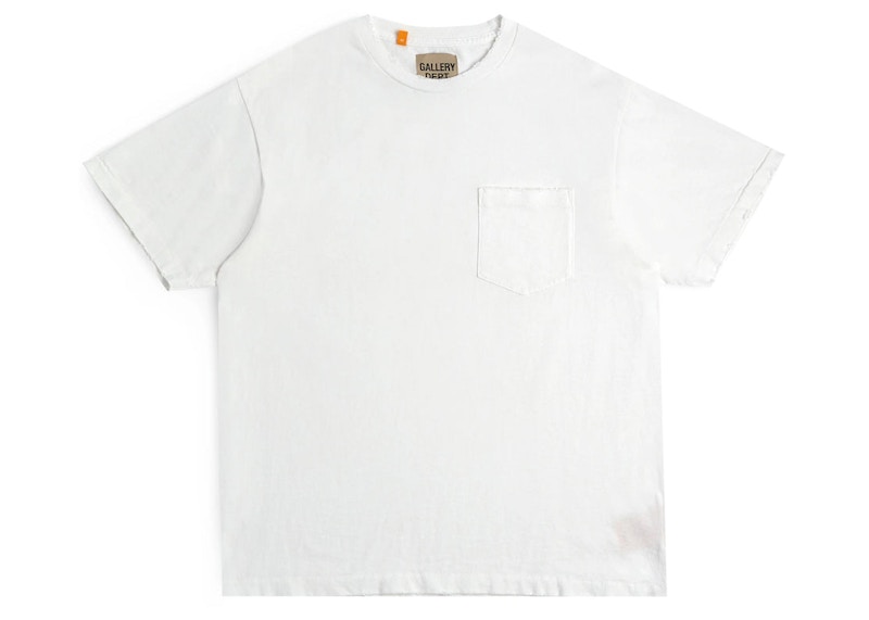 Gallery Dept. Plain Vintage Pocket T-Shirt White Men's - SS22 - US