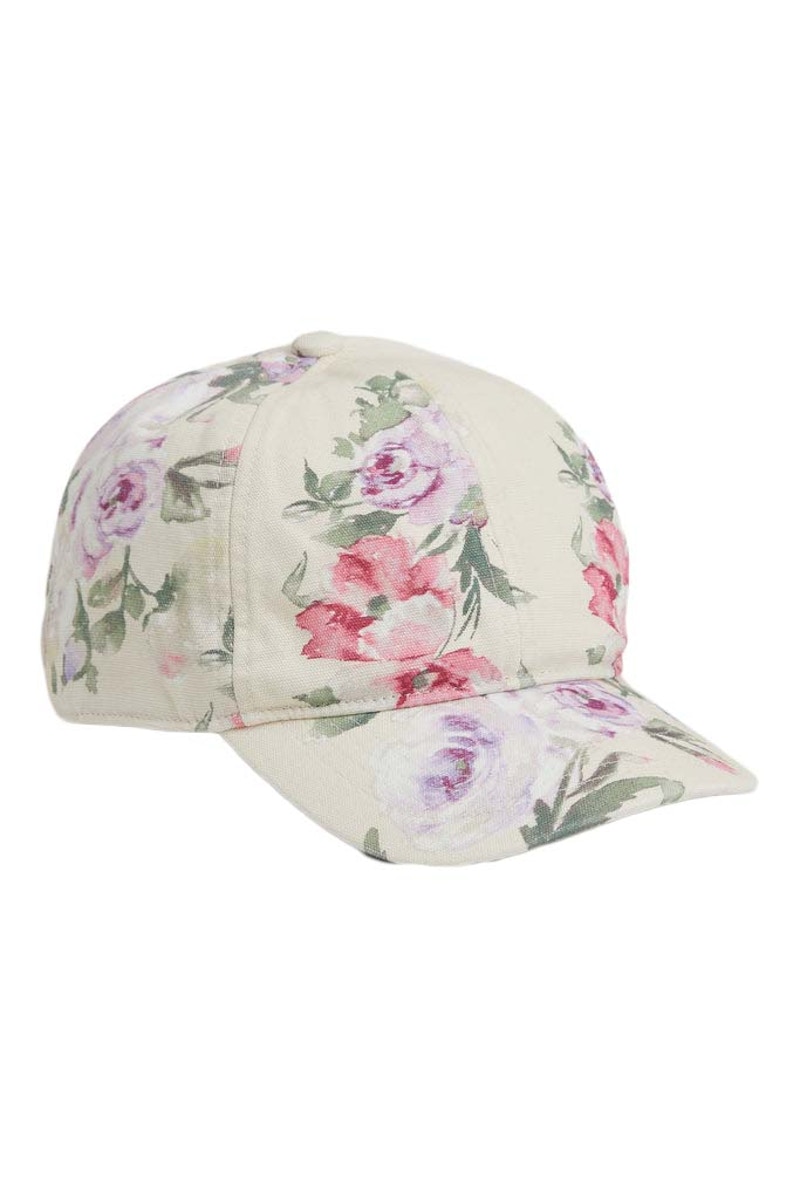 Gap x LoveShackFancy Floral Baseball Hat Birch Beige - FW23 - US