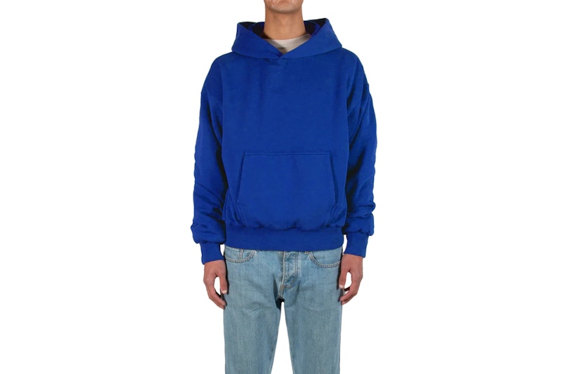 Garment Workshop Pop-Up Double Layer Reversible Hoodie Blue Royal Men's ...