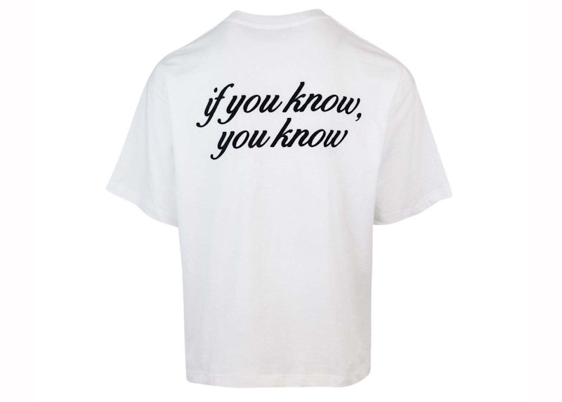 Garment Workshop If I Know You Know T-shirt White Men's - SS24 - GB