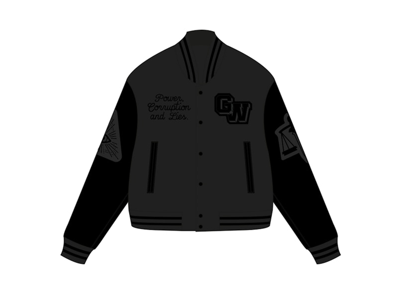 Garment Workshop "New Order" College Jacket (In-store) Chaos Black Men ...