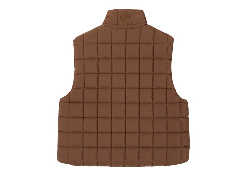 Garment Workshop Quilted Puffer Vest Mocha Brown - FW22 - US