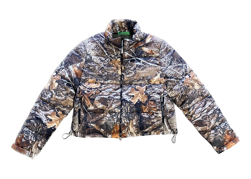 Garment Workshop Tree Camouflage Print Boxy Puffer Jacket Multi Men's ...