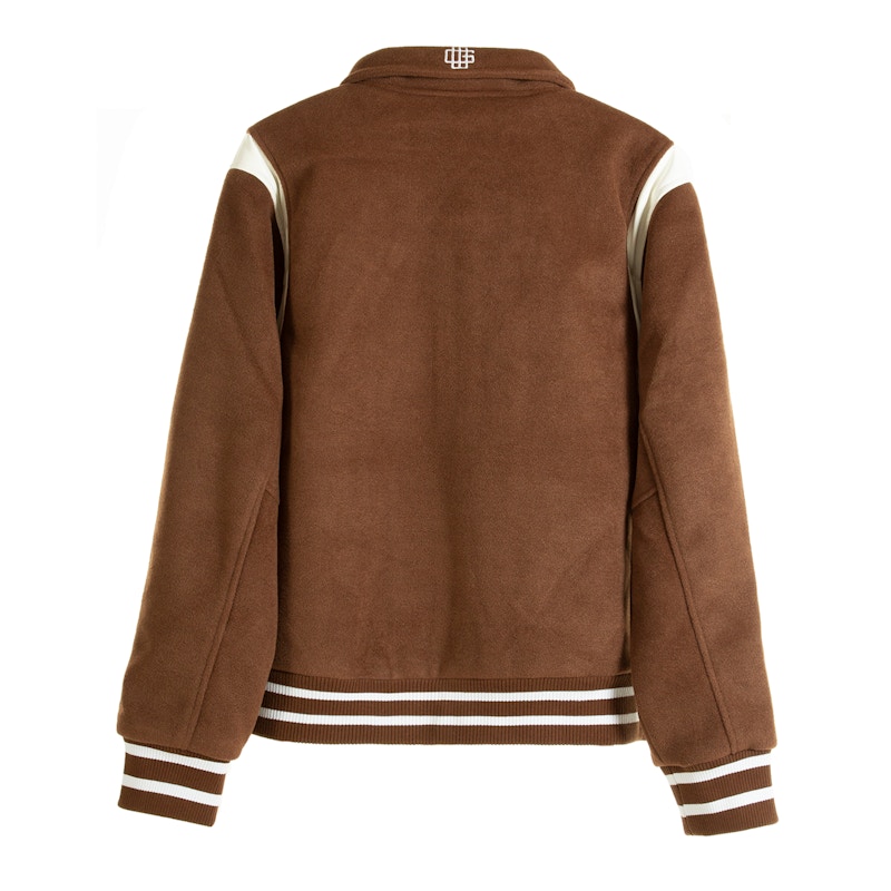Garment Workshop Varsity Jacket Mocha Brown Men's - GB