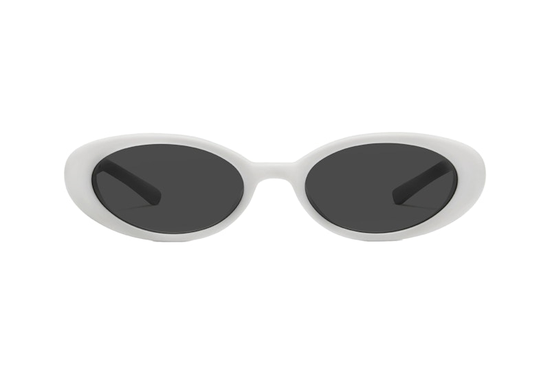 Gentle Monster Jennie Hush Sunglasses White/Gray (W2) in Acetate/Metal - US
