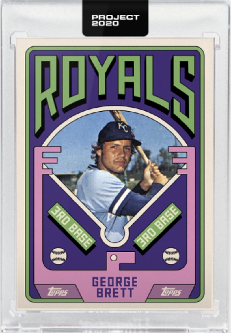 George Brett 1975 Topps Project 2020 Grotesk Artist Proof /20 #75 ...
