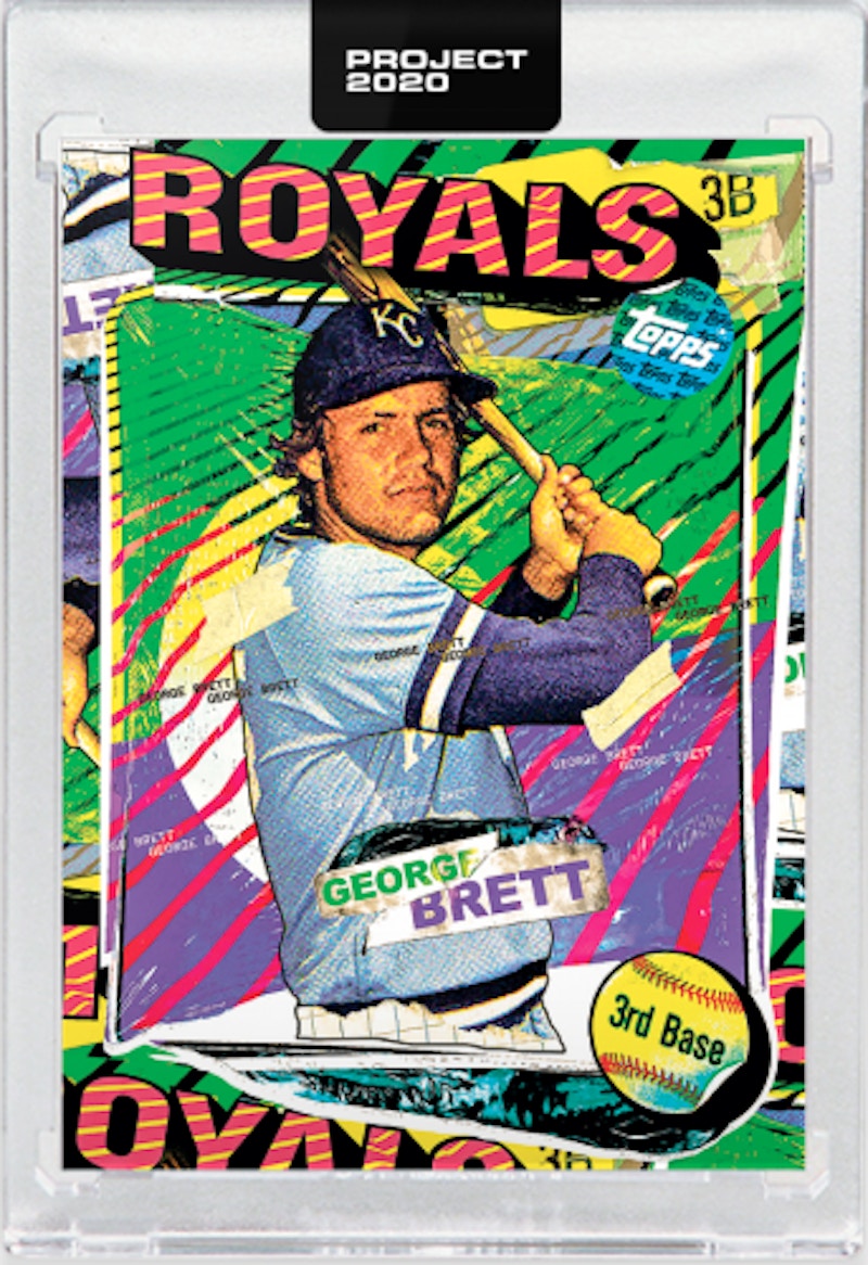 George Brett 1975 Topps Project 2020 Tyson Beck Artist Proof /20 #55 ...