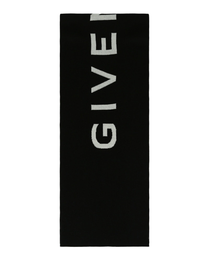 Givenchy Double Face 4G Logo Scarf Black/White Men's - US
