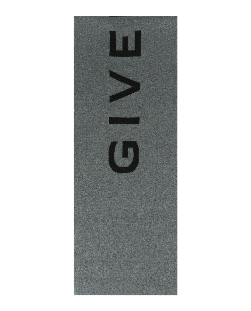 Givenchy Double Face Logo Scarf Grey/Multi Men's - US