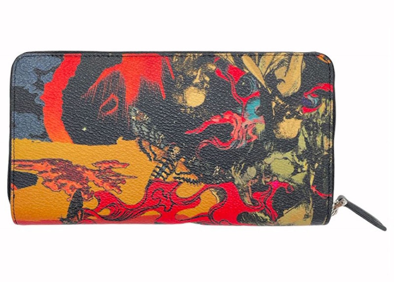 Givenchy Iconic Prints Zip Around Long Wallet Multicolor in Leather - US