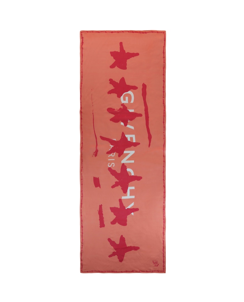 Givenchy New Artwork Print Scarf Salmon - US