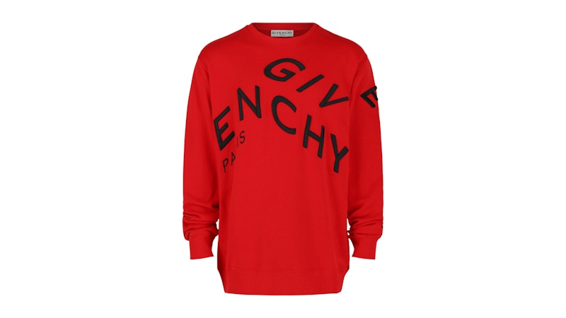 Givenchy Refracted Embroidered Sweatshirt Red Black Men's - US
