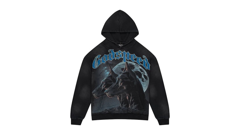 Godspeed F.T.D Hoodie Black Wash Men's - FW24 - US