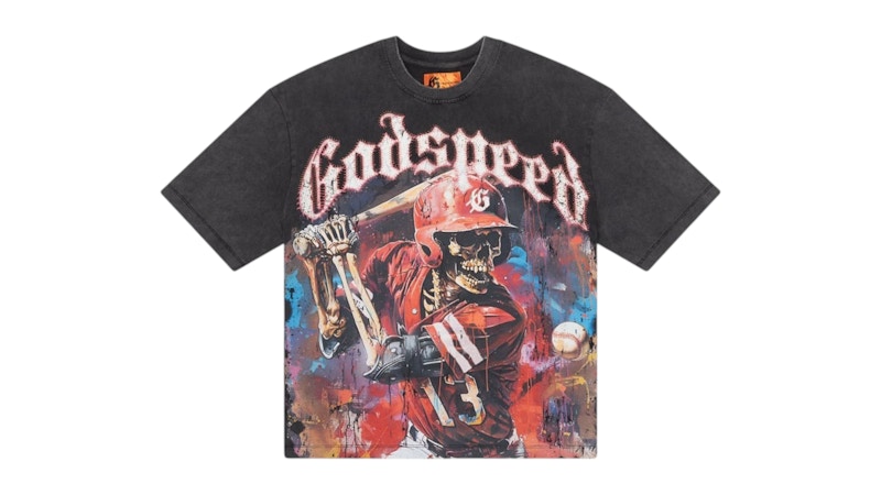 Godspeed Grandslam T-shirt Grey Wash/Red Men's - SS24 - US