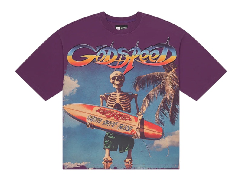 Godspeed Miami Surf Club T-shirt Purple Men's - FW25 - US