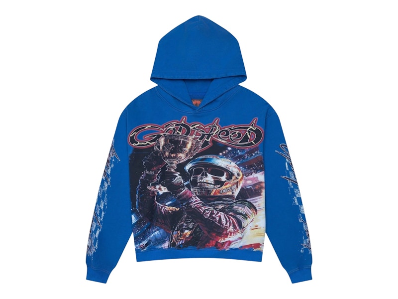 Godspeed Podium Dreams Hoodie Blue Wash Men's - US