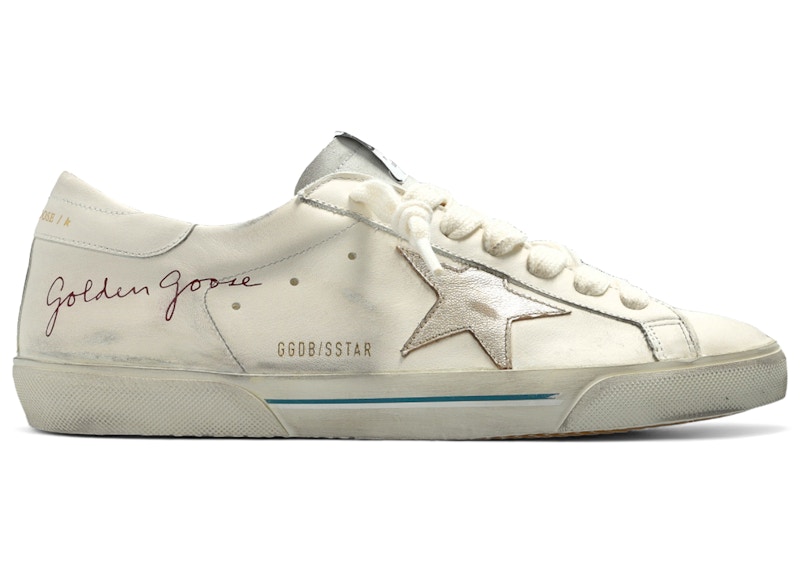 Golden Goose Super-Star White Platinum Men's - GMF01015.F008166.10847 - US