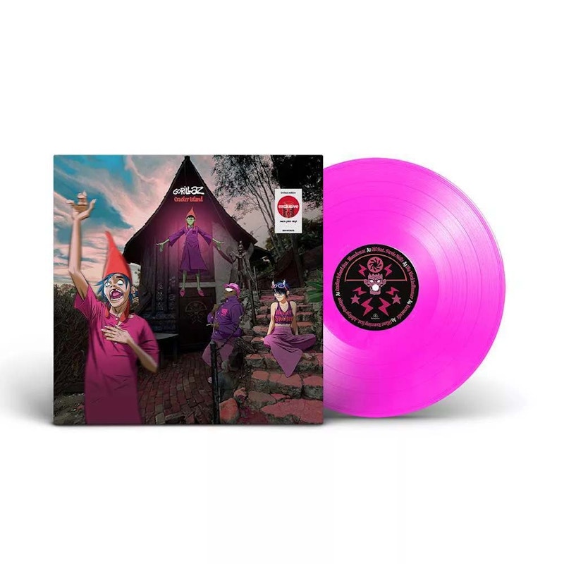 Gorillaz Cracker Island Target Exclusive LP Vinyl Neon PInk - CN