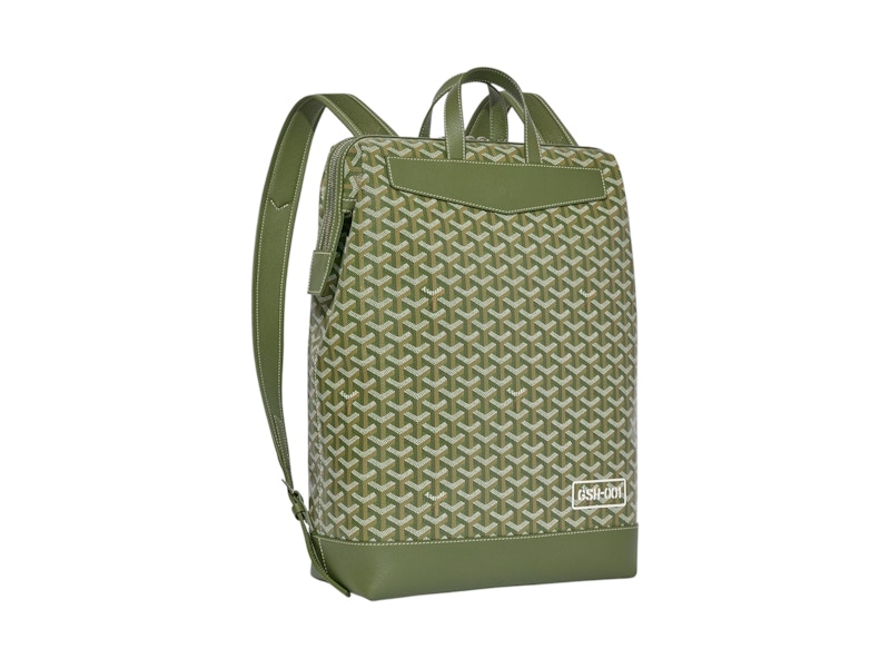 Goyard Cisalpin Backpack Khaki in Canvas with Palladium-tone - US