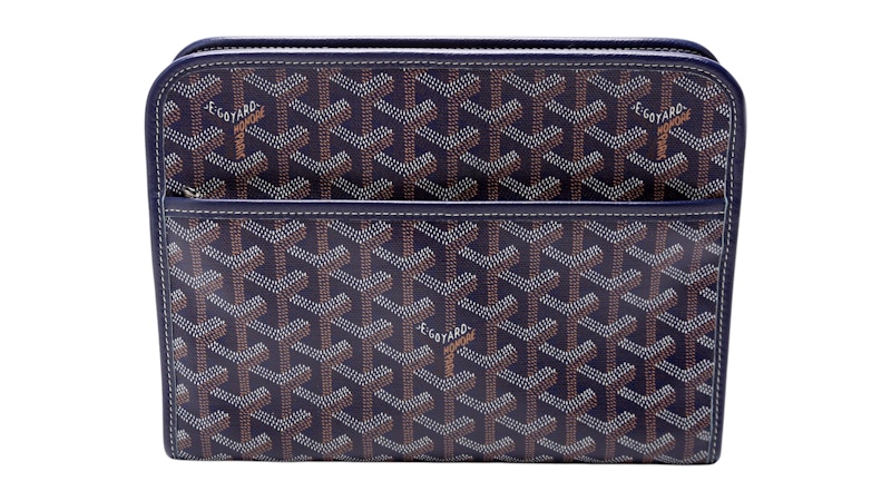 Goyard Jouvence Toiletry Bag PM Navy Blue in Canvas - US