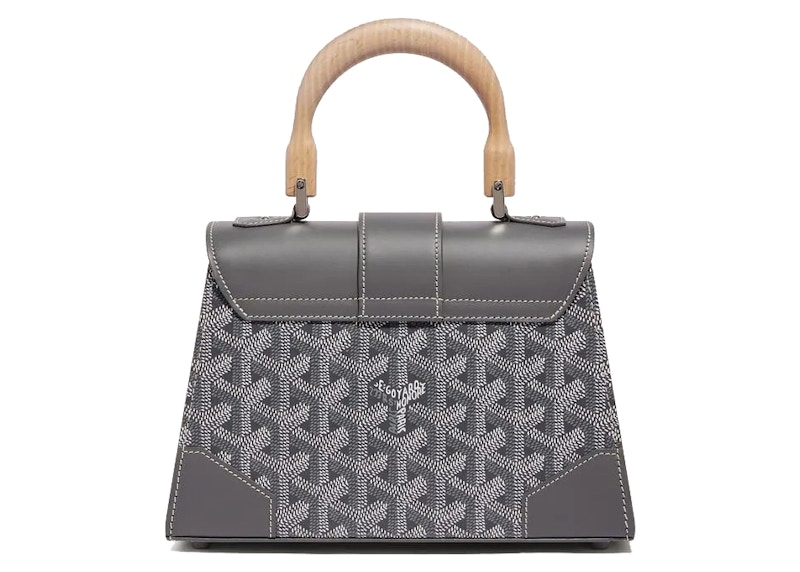 Goyard Saigon Structure Mini Bag Gray in Canvas/Cowhide Leather with ...