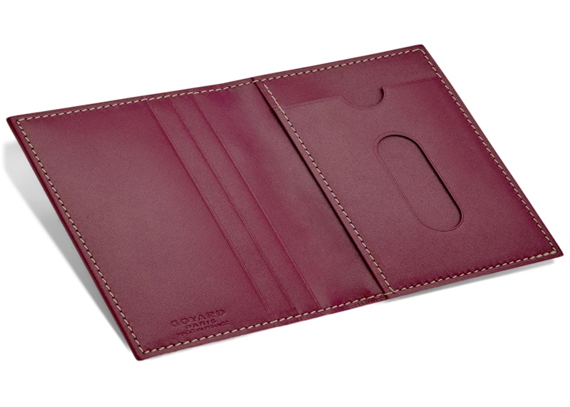 Goyard Saint Marc Card Holder Bordeaux in Canvas/Calfskin - US