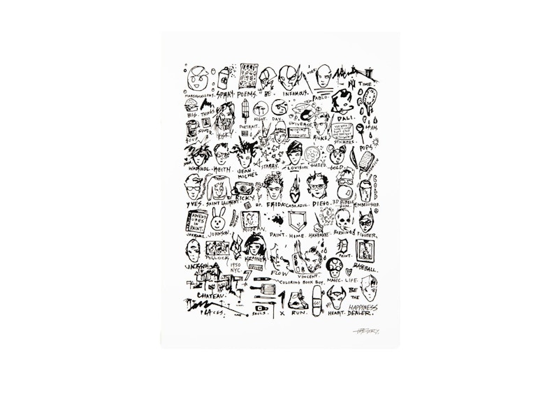 Gregory Siff A Young Hunger Print (Signed, Edition of 100) Black Foil ...