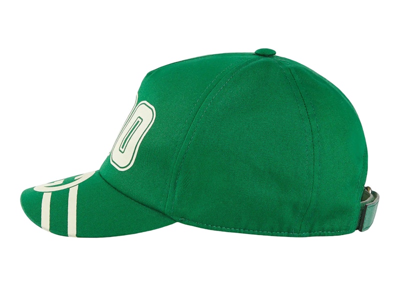 Gucci 100 Baseball Velcro Strap Cap Green/White Men's - SS22 - US