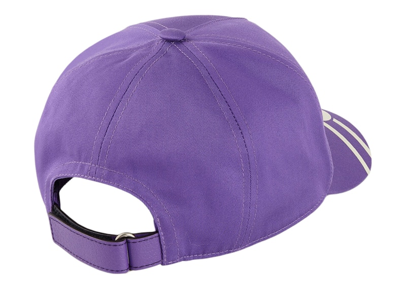 Gucci 100 Baseball Velcro Strap Cap Purple/White Men's - SS22 - US