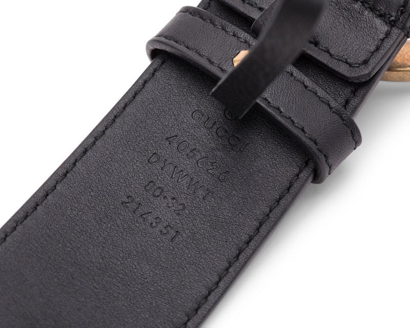 Gucci Animal Studded Belt Black in Leather with Antique-Brass - US