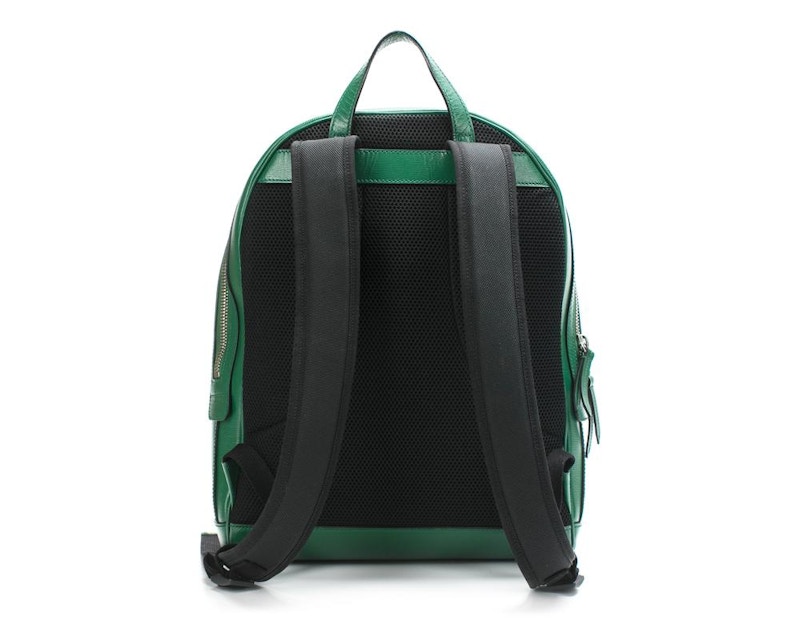 Gucci Backpack Web Kingsnake Print Green in Leather with silver-tone