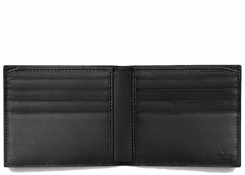 Gucci Bifold Wallet GG Supreme Bee Print (8 Card Slots) Beige/Ebony in ...