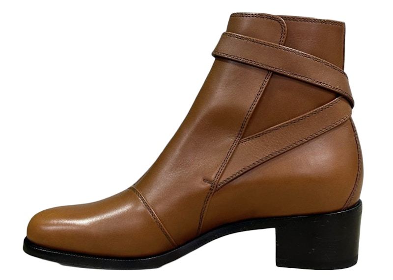 Gucci Buckled Ankle Leather Boot Brown Men's - 723657 1W600 2535 - US