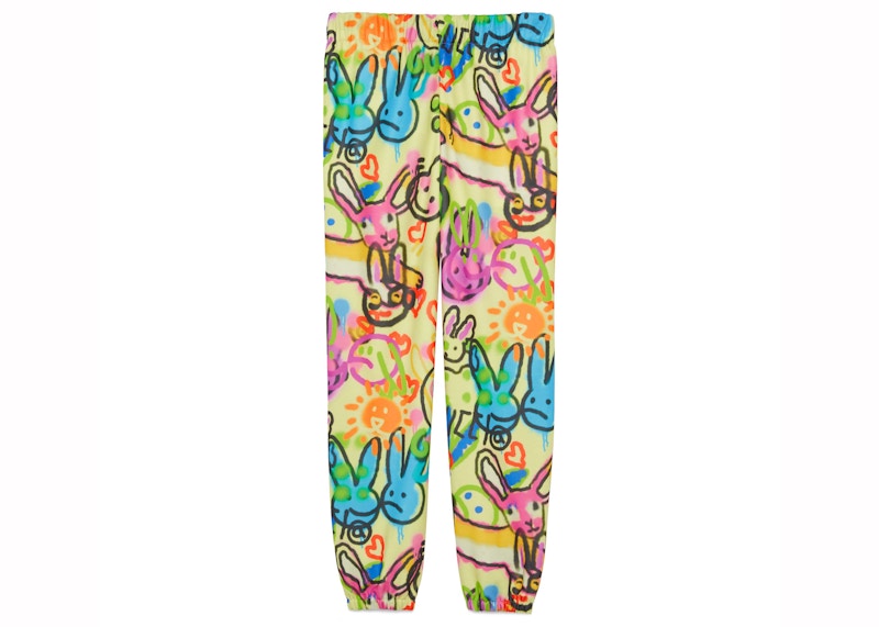 Gucci Bunny Print Jersey Pants Multi Men's - US