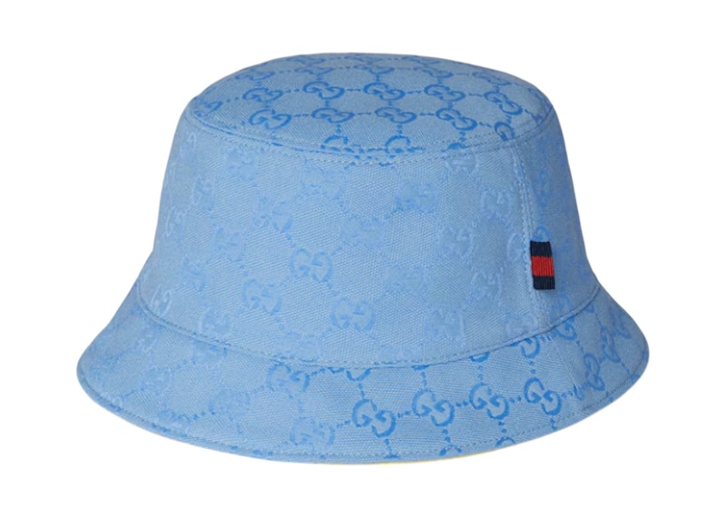 Gucci Canvas Bucket Hat Blue - US