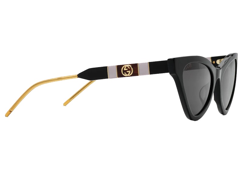Gucci Cat Eye Acetate Sunglasses Black (596092 J0740 1011) in Acetate ...