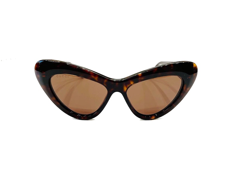 Gucci Cat Eye Sunglasses Tortise (GG0895S-002-54) in Acetate with Gold-tone - US