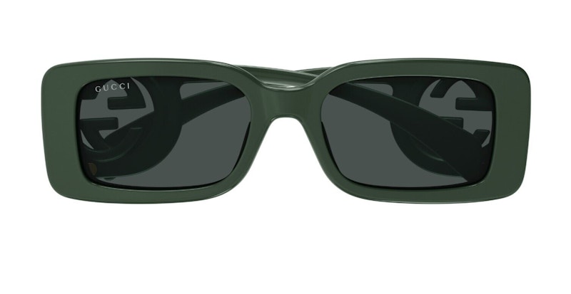 Gucci Chaise Lounge Sunglasses Green/Solid Smoke Grey (GG1325S-003) in ...