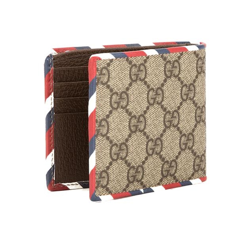 Gucci Courrier Wallet Monogram GG Supreme UFO Embroidered Brown in ...