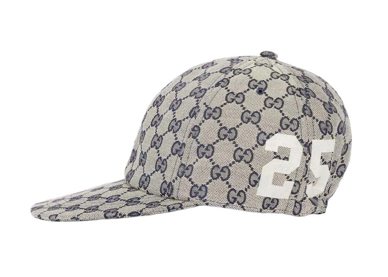Gucci GG Canvas Baseball Cap Beige/Navy in Canvas - US