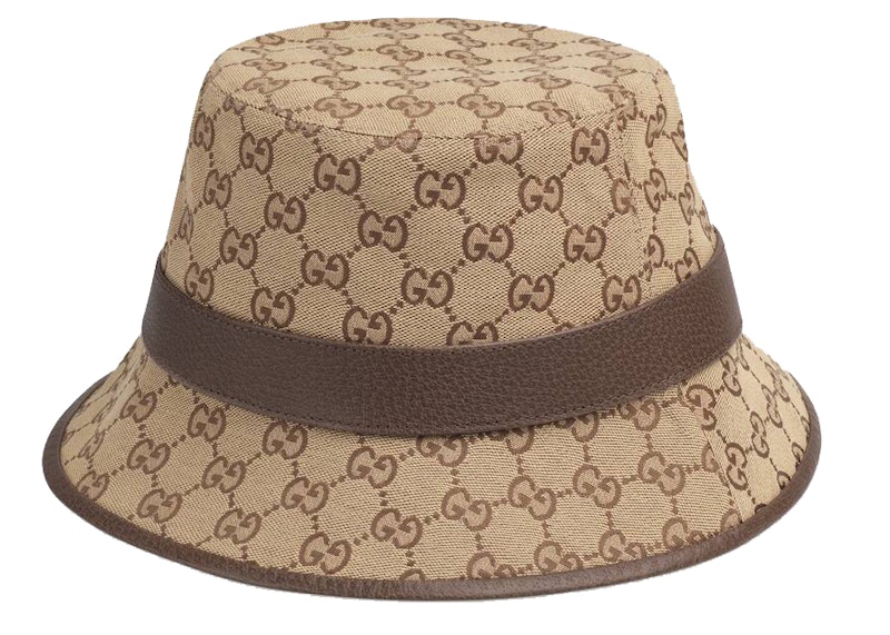 Gucci GG Canvas Fedora Beige/Brown in Canvas with Antique Gold-tone