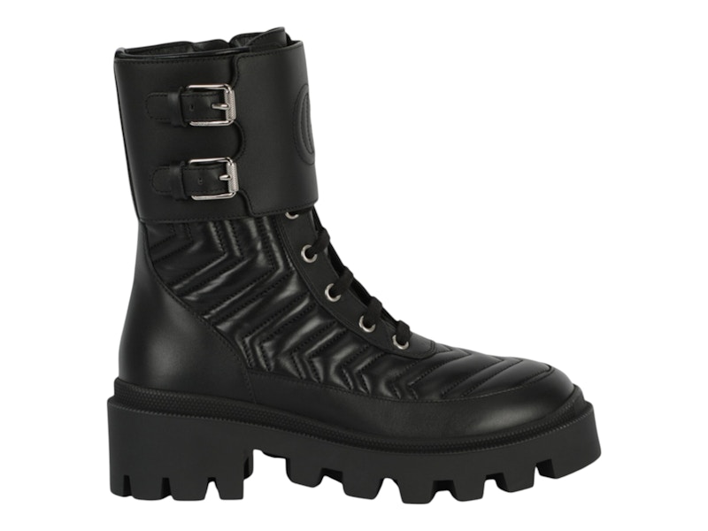 Gucci GG Combat Boots Black (Women's) - 628855-DH7A0-1000 - US